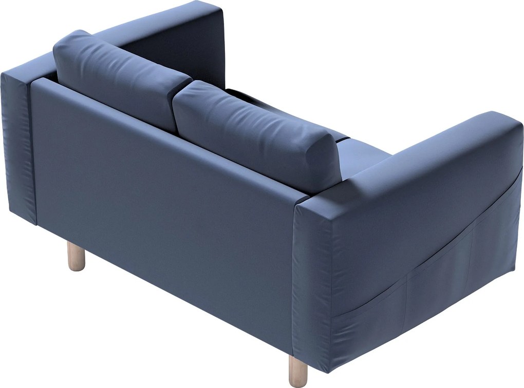 Potah na pohovku IKEA Norsborg 2-místná barva tmavě modrá látka sametová