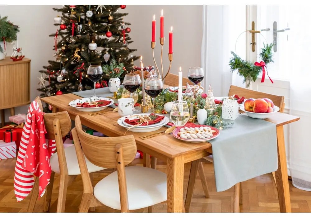 Bavlněné utěrky s vánočním motivem v sadě 4 ks 50x70 cm Candy Cane – Catherine Lansfield
