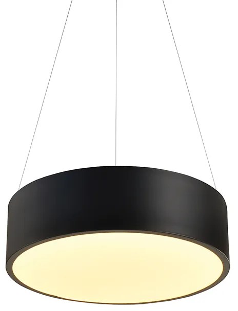 ACA DECOR LED závěsné svítidlo OPTIMUS 32W/230V/3000K/2560Lm/120°/IP20, Flicker free, kruhové černé