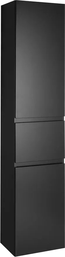 Aqualine Aqualine, ALTAIR vysoká skříňka s košem 40x184x31cm, černá mat, levá, AI685L