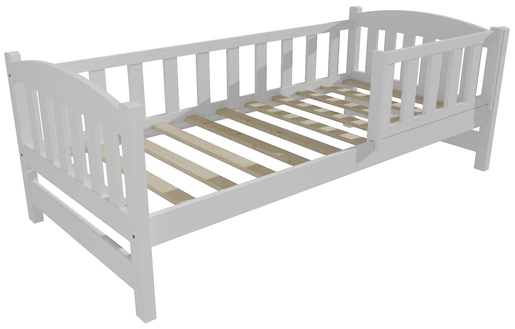 Vomaks Dětská postel DP 002 se zábranou Rozměr: 70 x 160 cm, Barva: barva bílá