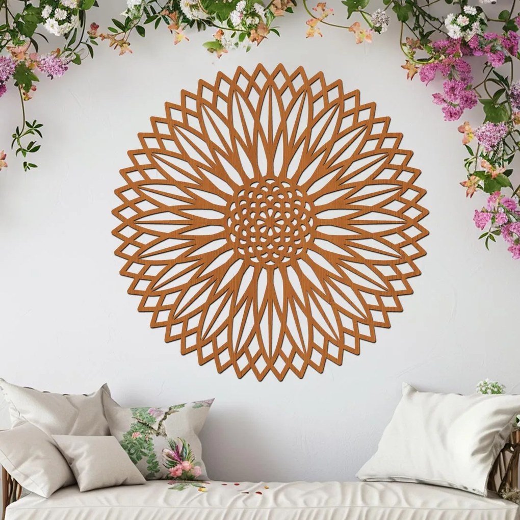 dřevo života Dřevěná mandala DŮVĚRY Zvolte rozměr (cm): 60x60, Zvolte barvu dekoru: Černá
