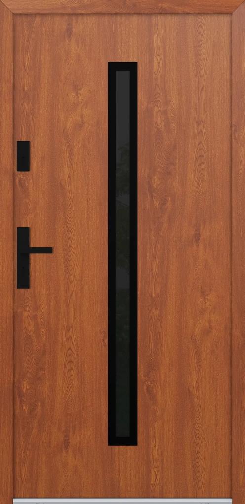 FM Turen - Feldmann & Mayer FM turen ATU68 M21 - blackline Orientace dveří: Levé, otevírání dovnitř, Dekor: Ořech, Standardní rozměr dveří včetně rámu: 98 cm x 208 cm - vnější rozměr rámu