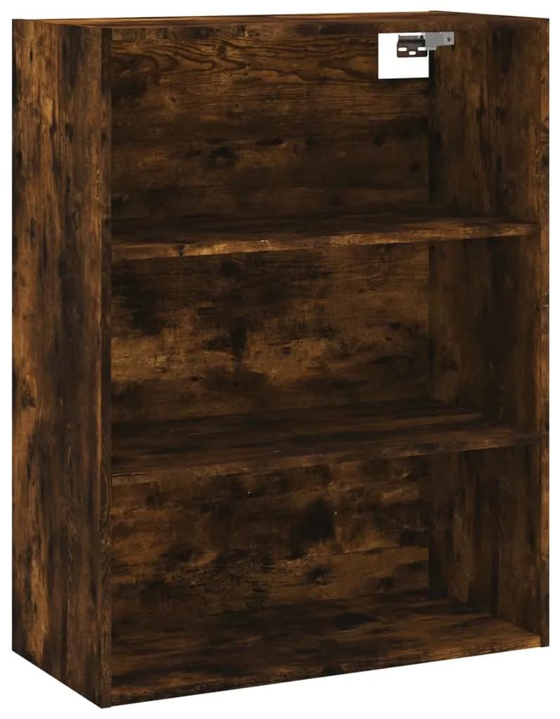 Skříň highboard kouřový dub 69,5 x 34 x 180 cm kompozitní dřevo,  3200534