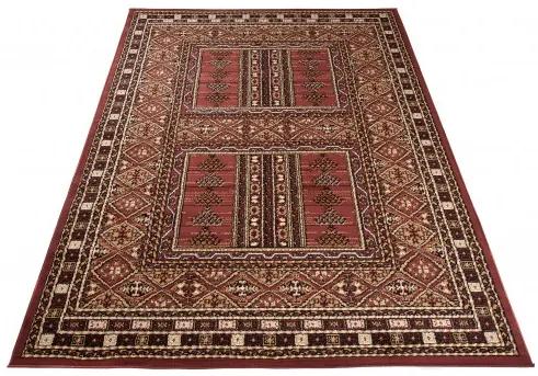 Klasický kusový koberec EUFRAT J930A hnědý Rozměr: 80x150 cm