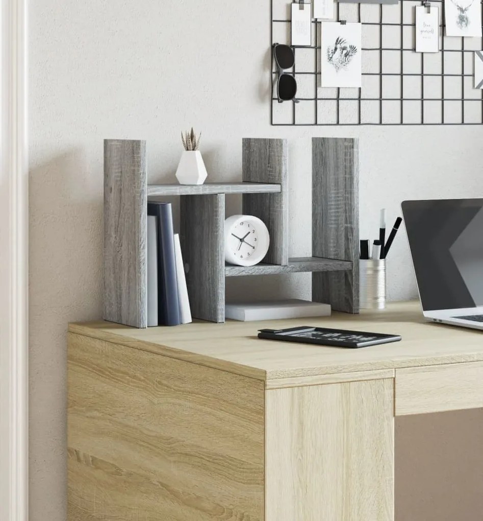 vidaXL Stolní organizér 34,5x15,5x35,5 cm kompozitní dřevo [848057] Barva: dub sonoma