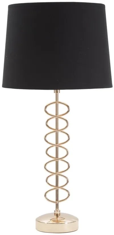 Stolní lampa Mauro Ferretti Serpent Tall, 30x61,5 cm, zlatá/černá