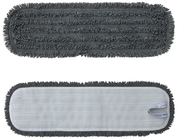 Mop na suchý zip Standard, 47 cm - mikrovlákno, šedá
