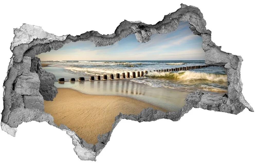 Wallmuralia Nálepka fototapeta 3D Pláž Baltské moře 95x73 cm