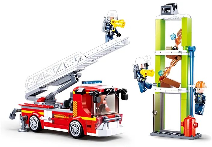 Sluban Hasiči M38-B0966 Vůz s teleskopickým žebříkem