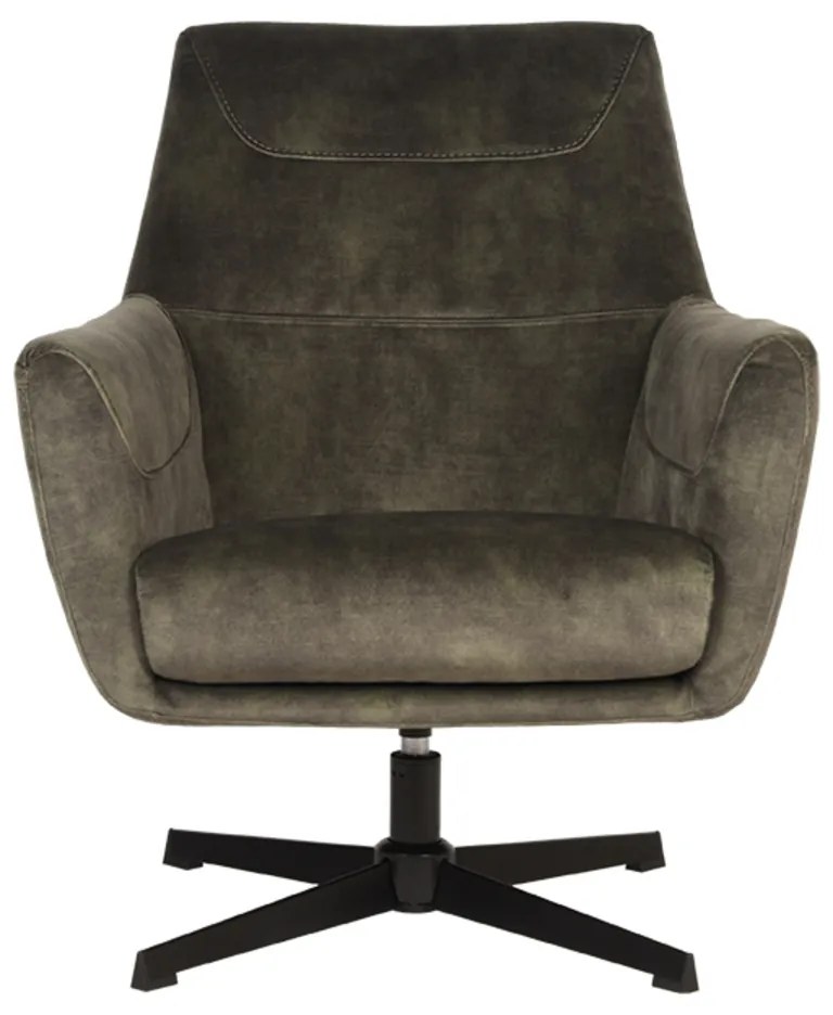 LABEL51 Sametové křeslo TOBY zelené CM-55.001
