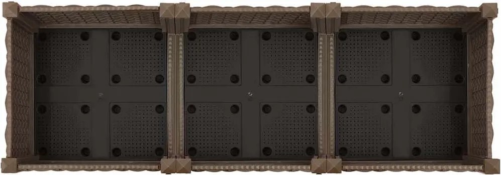 Vyvýšený záhon 120 x 40 x 71 cm polypropylen 316521