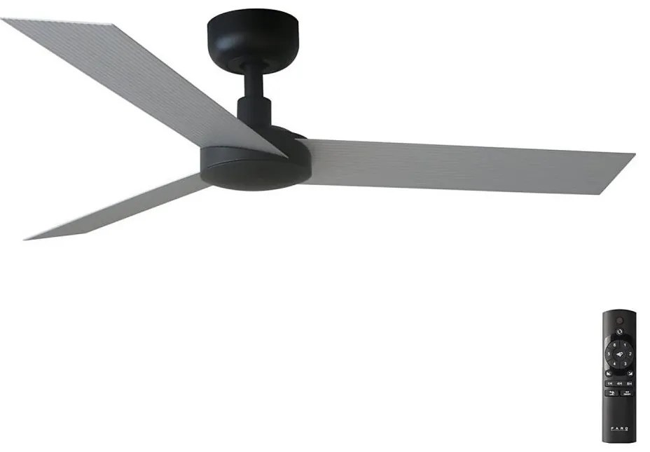 FARO Barcelona FARO 34285 - Stropní ventilátor CRUISER S černá pr. 106 cm + dálkové ovládání 34285