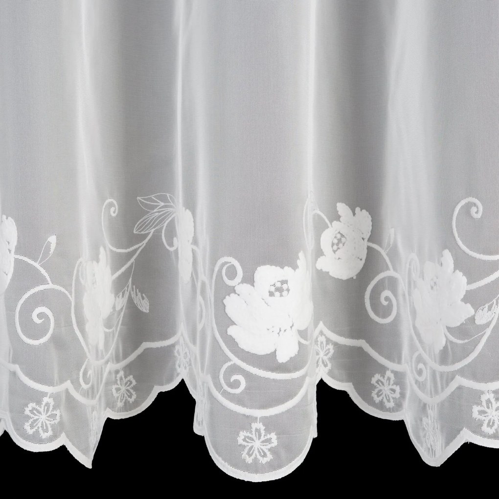 ZÁCLONA NA KROUŽCÍCH LETI 350X160 CM KVĚTY