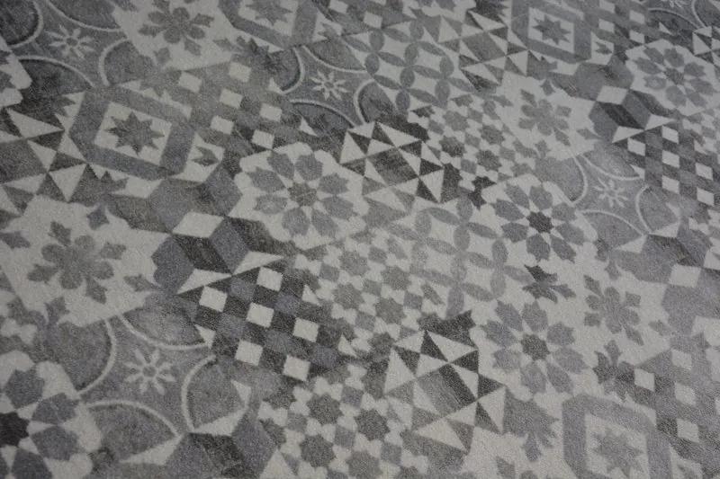 Metrážový koberec MAIOLICA šedý 34 LISBOA - 200 cm