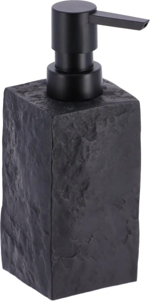 Dávkovač mýdla Matty, černá/s černými prvky, 260 ml
