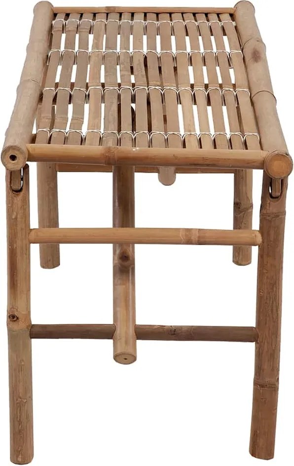 Skládací zahradní lavice s poduškou 118 cm bambus 3063858