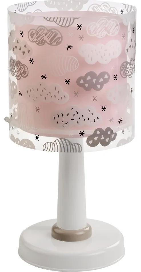 Dalber Clouds 41411S Dětské Stolní Lampy růžové 1xE14 max. 40W d15x30 cm
