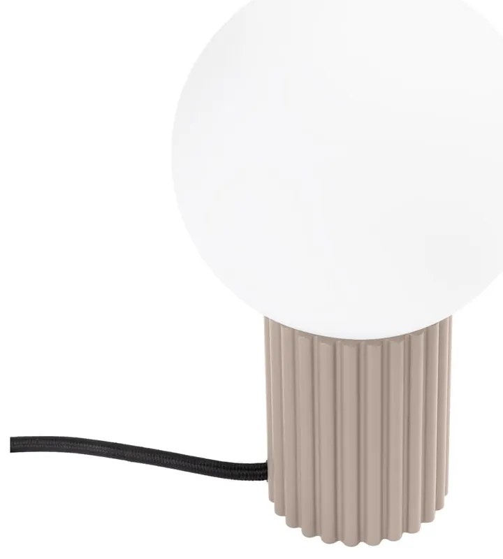 Taupe stolní lampa se skleněným stínidlem (výška 19 cm) Orbital – Sollux