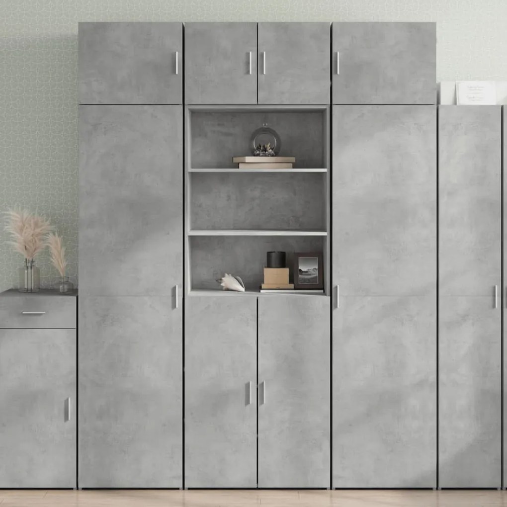 Skříň highboard betonově šedá 70x42,5x185 cm kompozitní dřevo 3281374