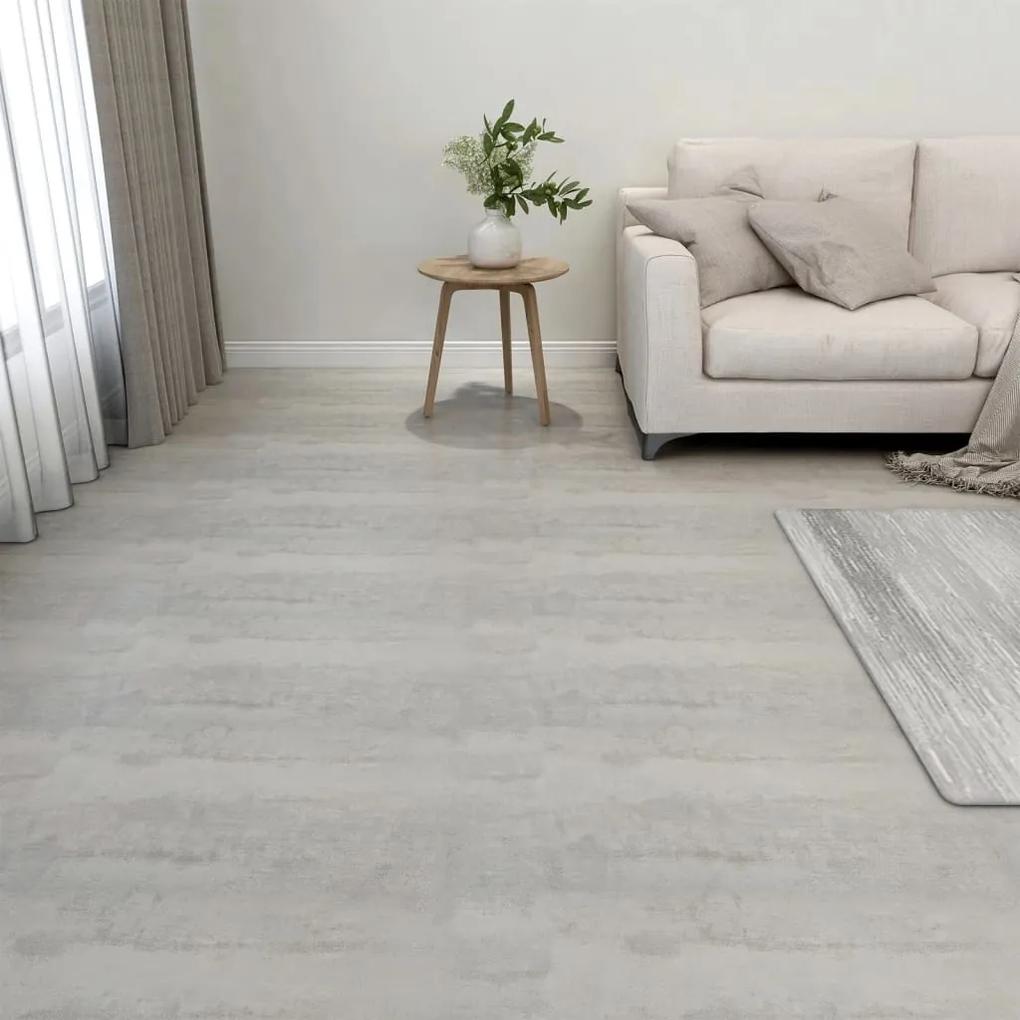 Samolepicí podlahové desky 20 ks PVC 1,86 m² světle šedé,  330154