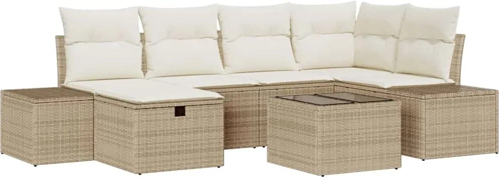 Set pohovek 7 ks polyratan 3360722
