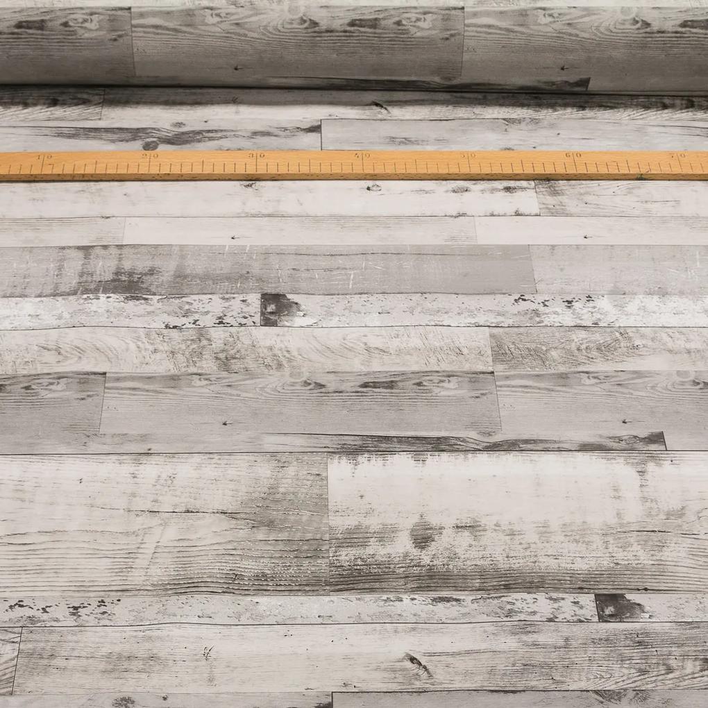 Ergis ubrus PVC s textilním podkladem  5742220 šedé parkety, š.140cm (metráž)