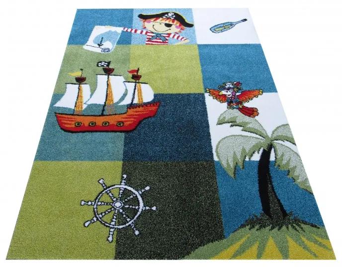 Dětský koberec Piráti - 160 x 220 cm
