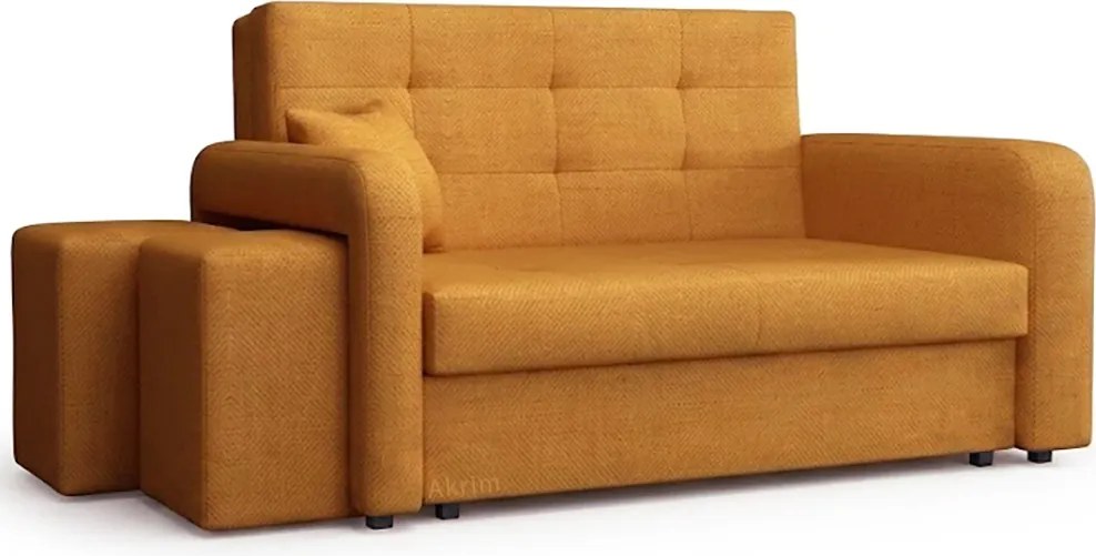 Pohovka VIVA II HOME + 2x taburet v ceně | 158 cm | LEVÁ | rozkládací + úložný prostor | VÝBĚR TKANIN