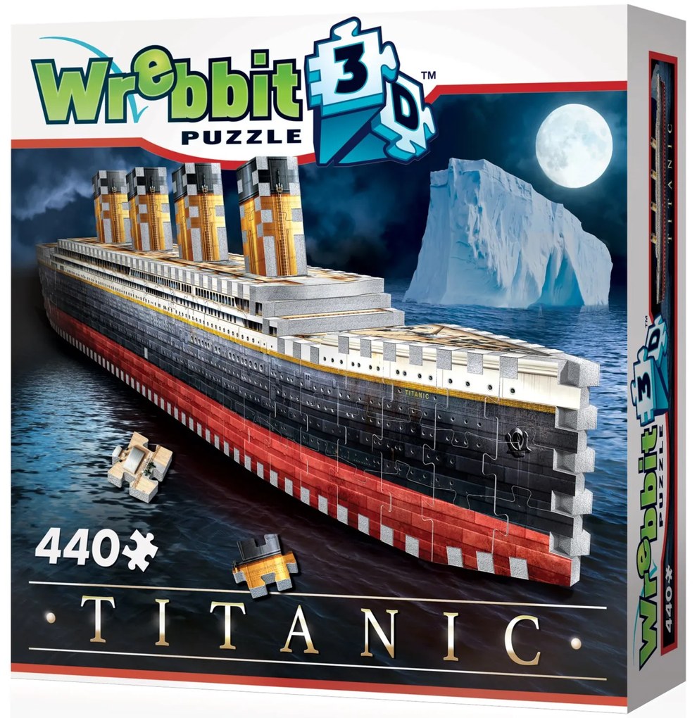 3d puzzle wrebbit 3d puzzle titanic 440 dílků
