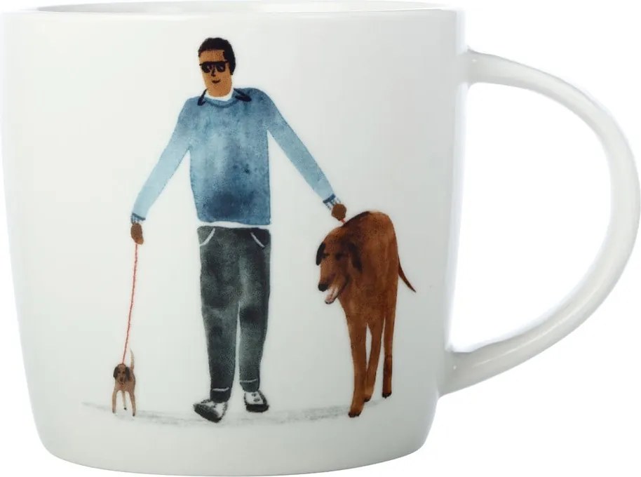 Bílý porcelánový hrnek 400 ml Little Dog – Maxwell &amp; Williams