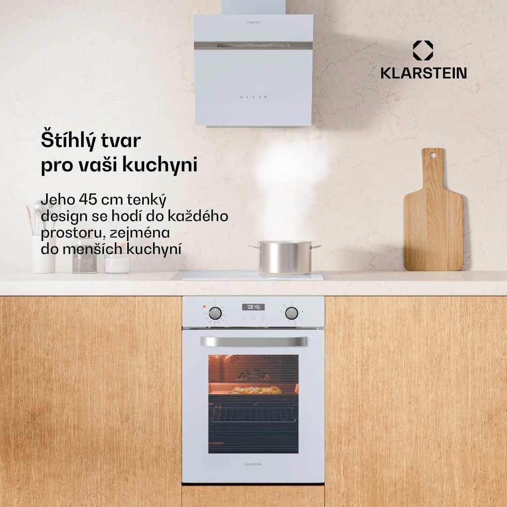 Klarstein Trouba SmartSlim, Slim design, 8 funkcí, objem 49 l, snadné čištění, EEK A