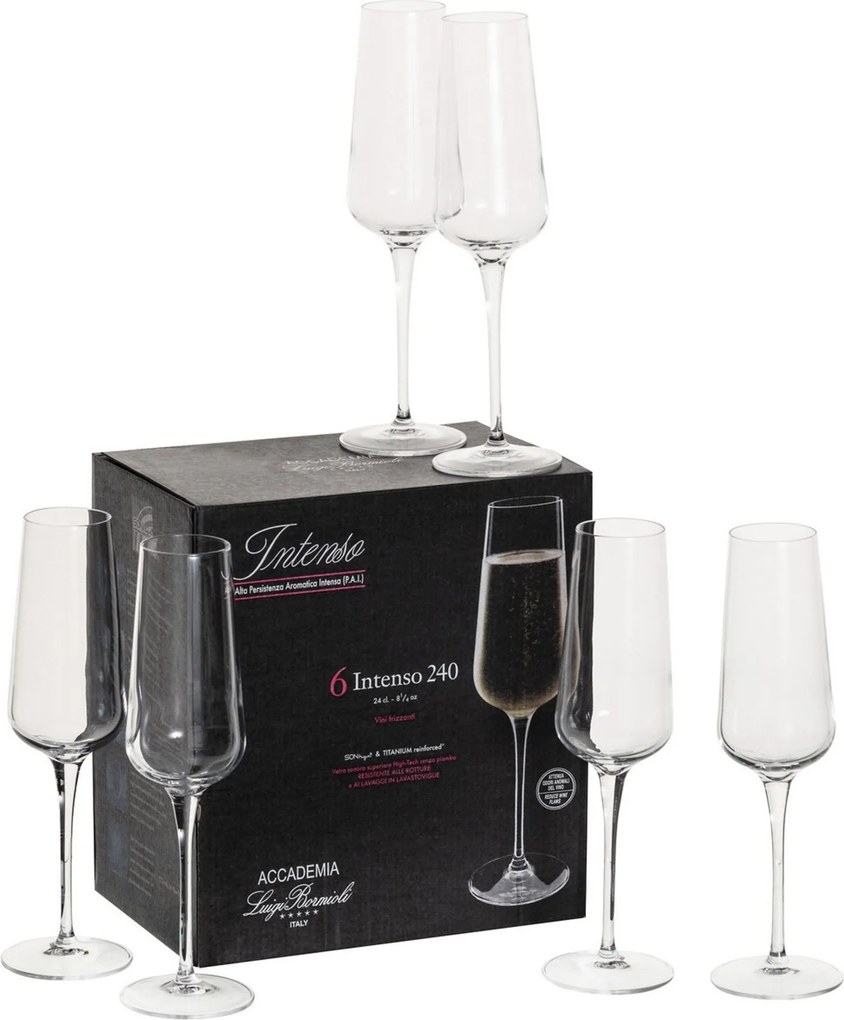 Sklenice na šampaňské Gusto 6 ks. 240ml