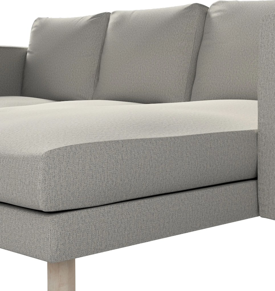 Potah na pohovku IKEA Norsborg 3-místná se šezlongem barva šedá látka pletený vzor