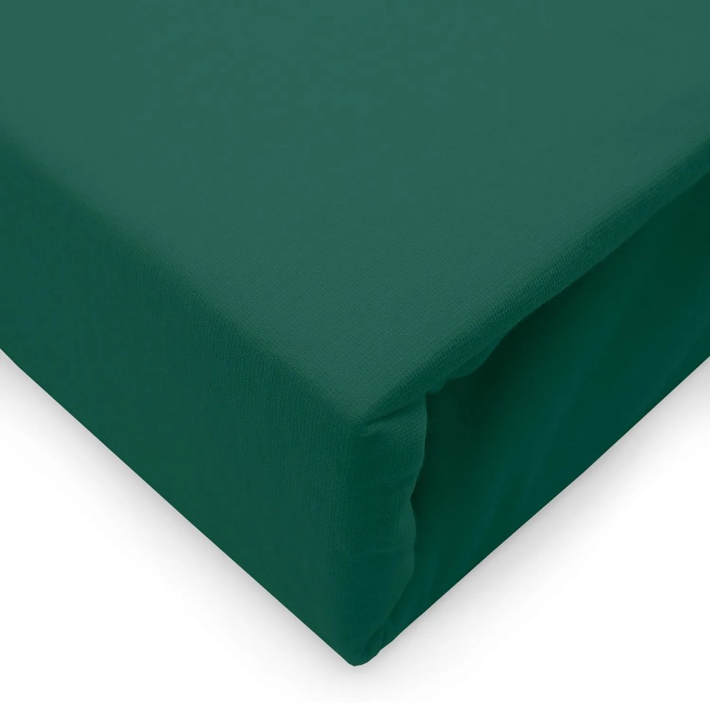 ELASTICKÉ JERSEY PROSTĚRADLO 140X200 CM, VÝŠKA 30 CM ZELENÁ