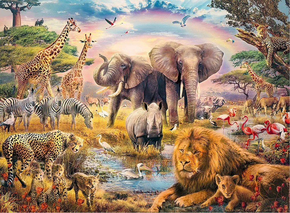 Puzzle ravensburger puzzle 132843 divoká příroda 100 dílků