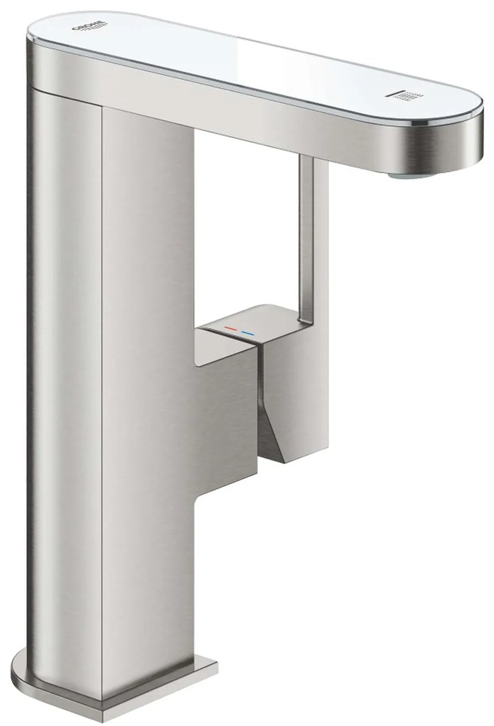 Grohe Plus - Digitální umyvadlová baterie M, s výpustí Push-Open, supersteel 23958DC3