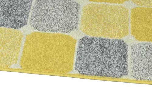 Koberce Breno Kusový koberec PORTLAND 172/RT4J, Žlutá, Vícebarevné, 160 x 235 cm
