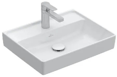 Villeroy & Boch Collaro - Umývátko 500x400 mm, bez přepadu, 1 otvor pro baterii, CeramicPlus, Stone White 433451RW