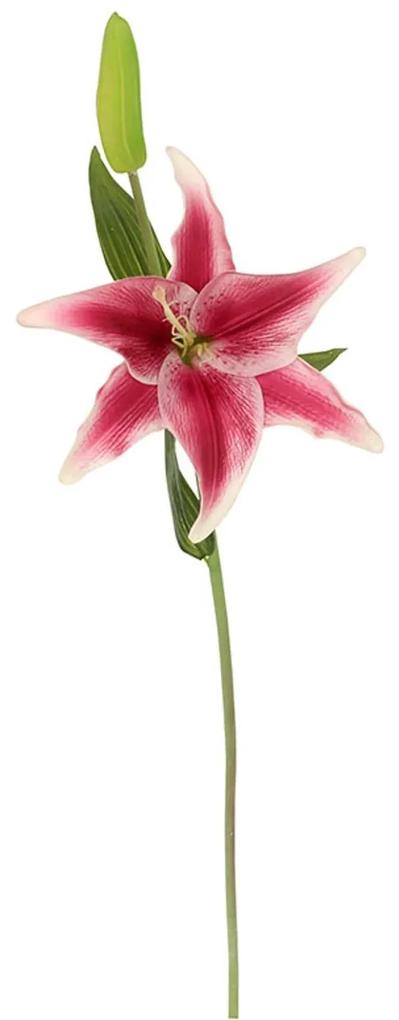 Lilie, barva tmavě růžováKUM3293. Květina umělá. cena za 1ks