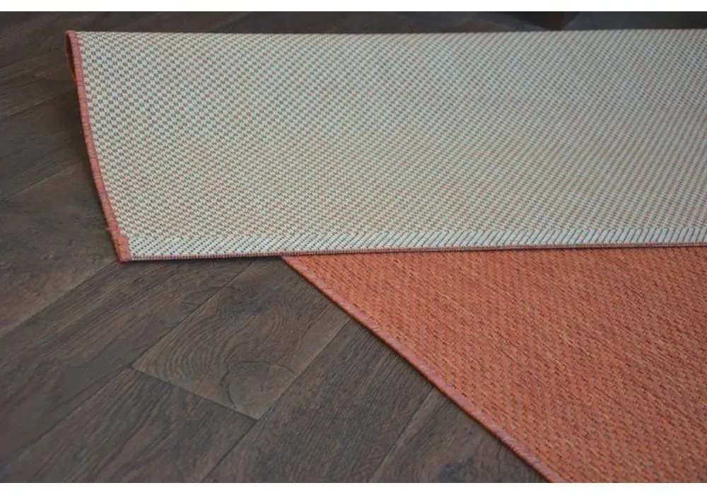 Kusový koberec Flat terakotový 80x150cm