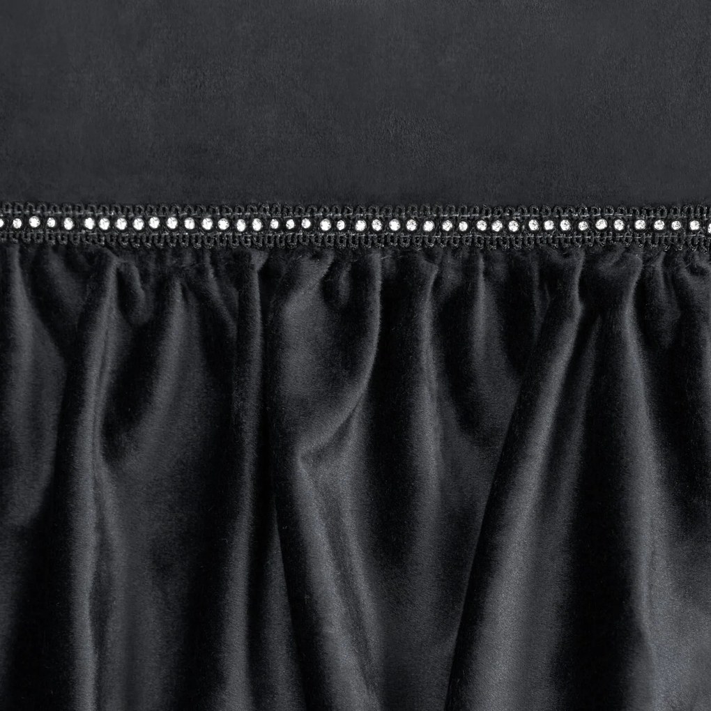 ZATEMŇOVACÍ ZÁVĚS NA KROUŽCÍCH CARLI 140X250 CM ČERNÁ