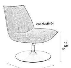 Bílé křeslo z textilie bouclé Jax – White Label