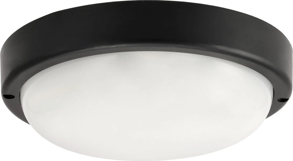 VOLTENO LED stropní lampa 15W - černá - studená bílá