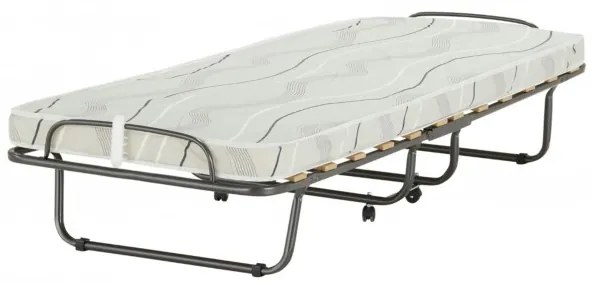 Sconto Rozkládací postel POPPY černá, 80x190 cm