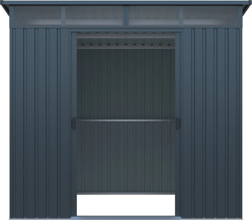 Zahradní domek BestBerg ZD-808G / 5,6 m² / 236 × 238 × 203 cm / šedá