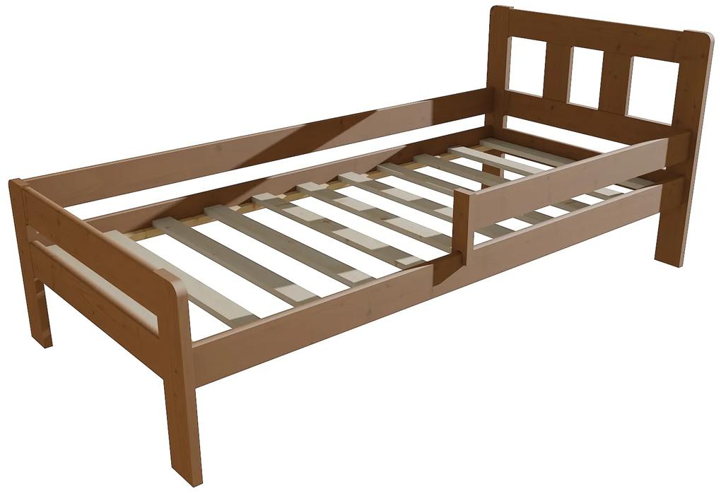 Vomaks Dětská postel se zábranou VMK010C KIDS Rozměr: 120 x 200 cm, Barva: bezbarvý lak