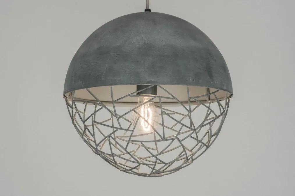 Závěsné designové šedé svítidlo Jessica Beton 35