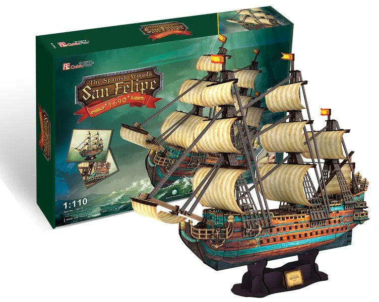 CubicFun - Puzzle 3D Plachetnice San Felipe