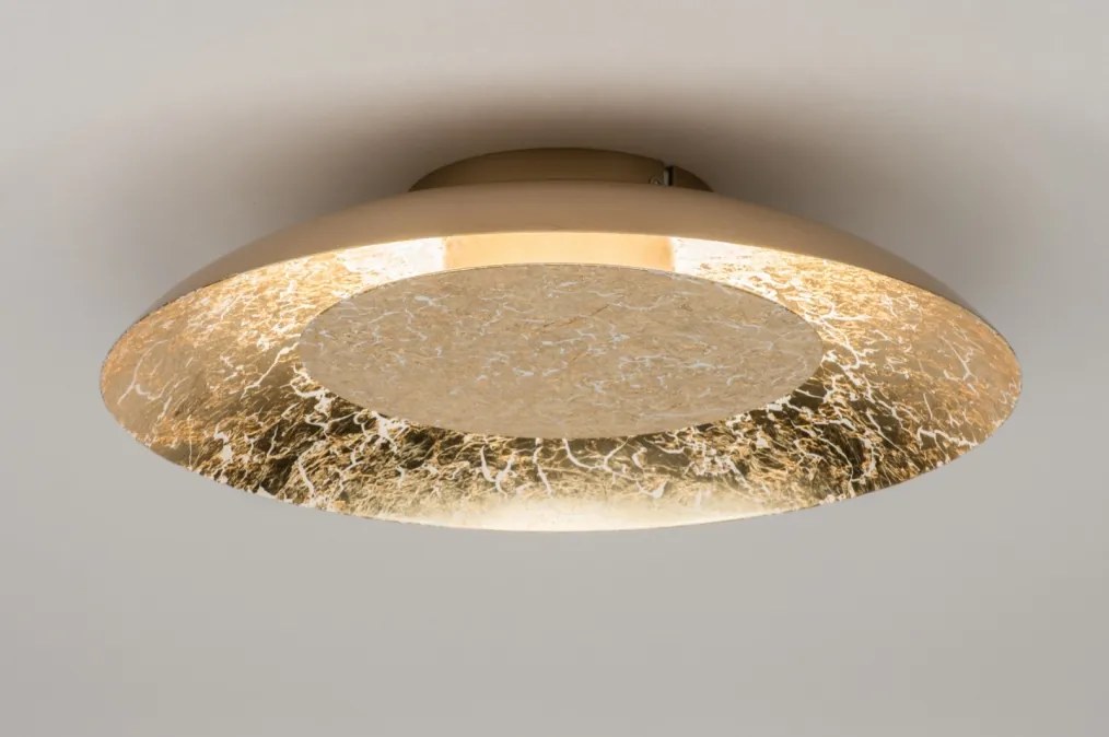 Stropní designové LED svítidlo do ložnice Blown Gold